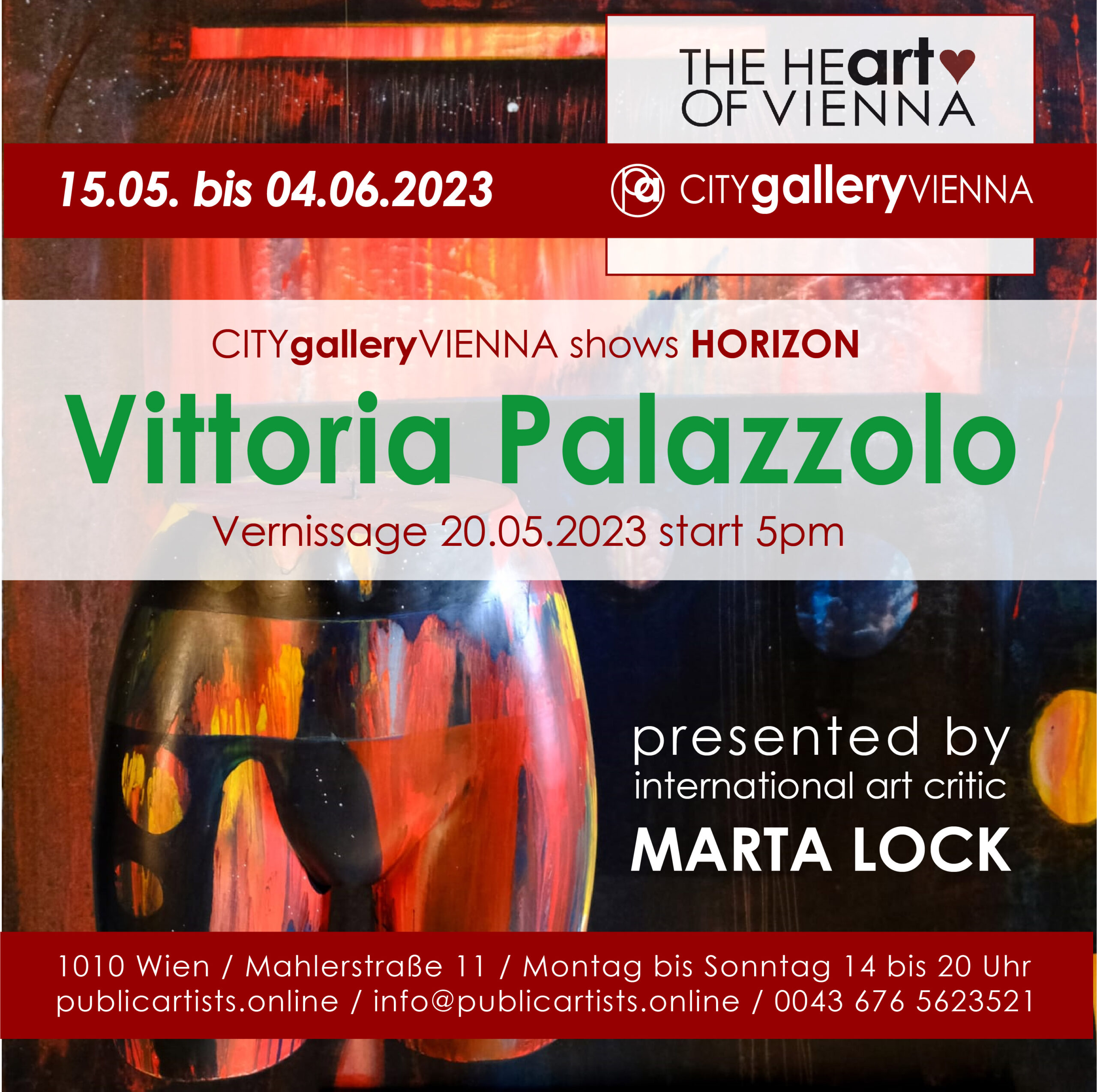 Vittoria Palazzolo in der CITYgalleryVIENNA